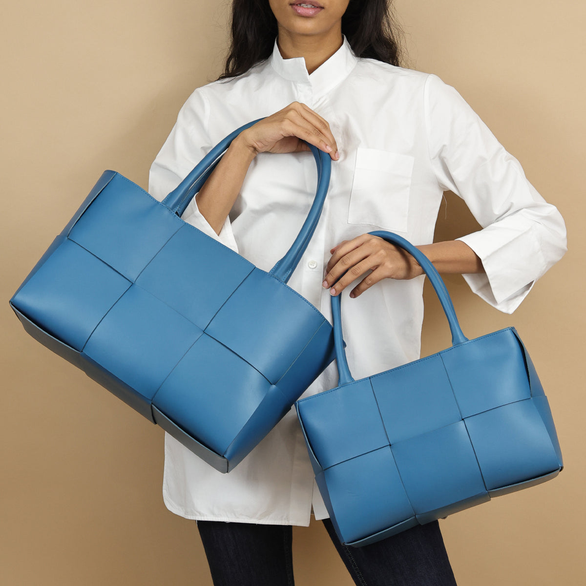 Medium Blue Tote Bag - Calonge