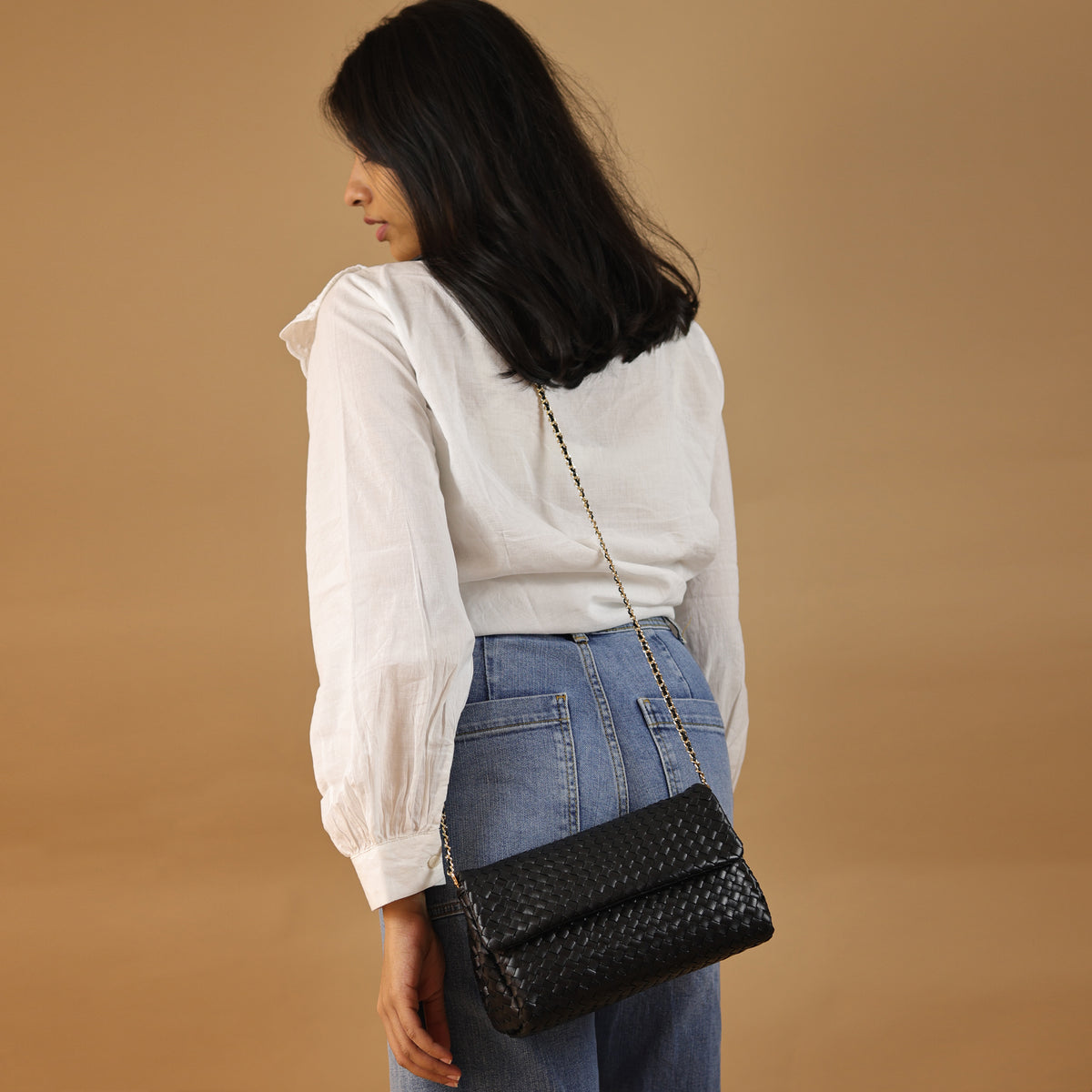 Interlaced Crossbody in Soft Nappa Leather – Calonge