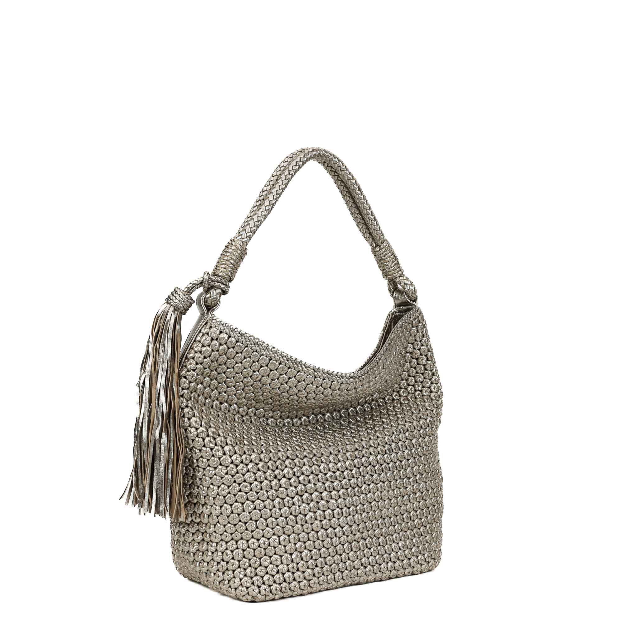 Calonge - Handwoven Hobo Bag made in the Intricate Signature weave Octo