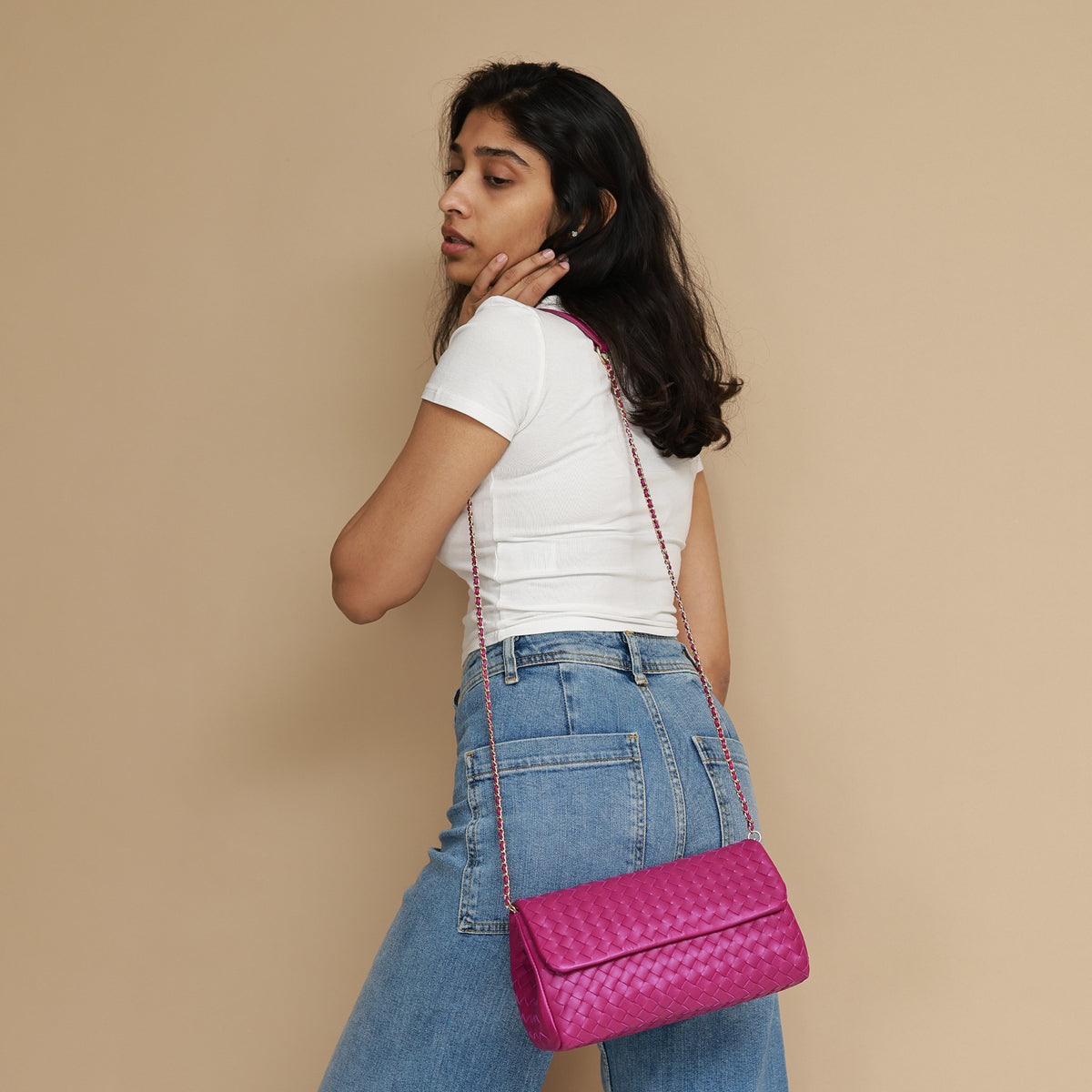 Interlaced Crossbody in Soft Nappa Leather – Calonge